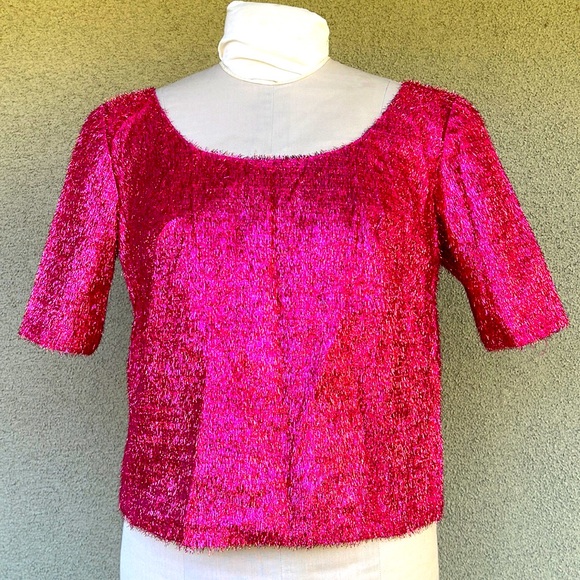 Vintage | Tops | Vintage 7s Tinsel Metallic Top | Poshmark